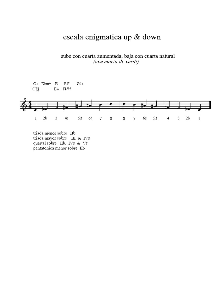 Escala Enigmatica Up Down | PDF