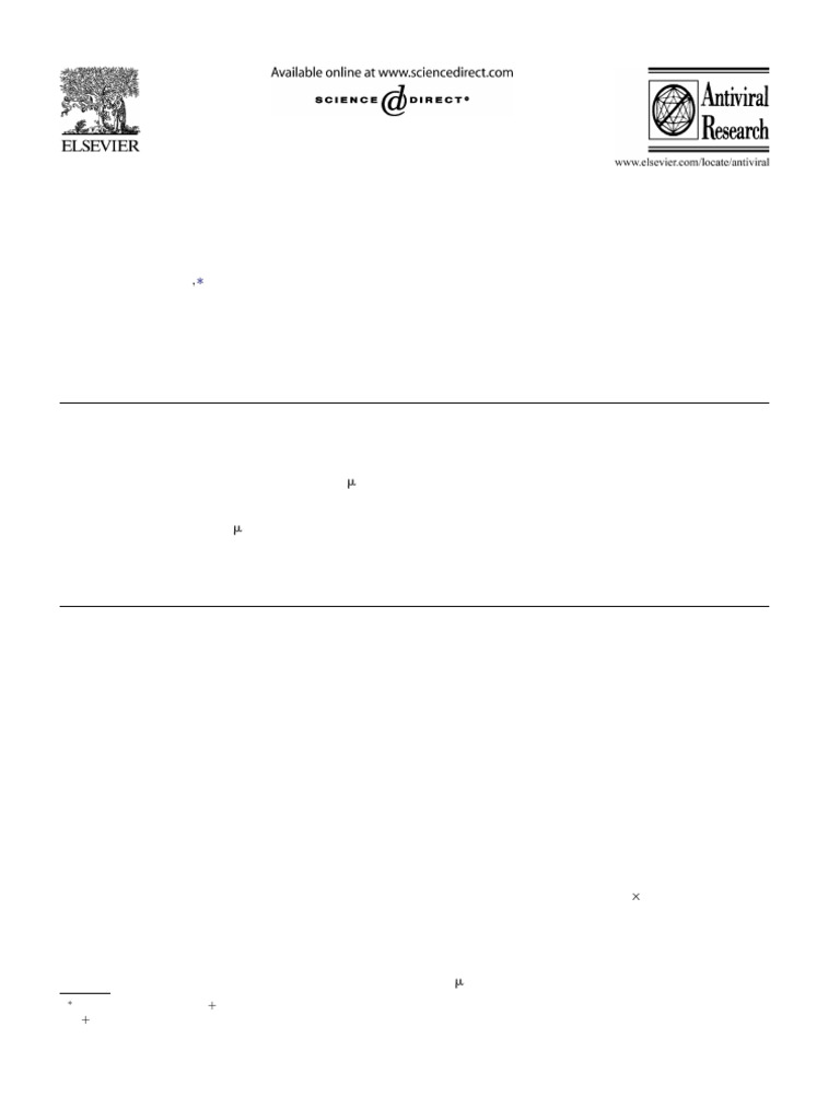 2004 Application of Real-Time PCR For Testing Antiviral Compounds ...