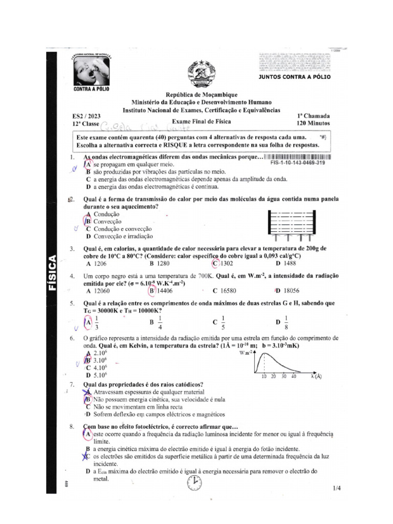 Fisica 12 Classe 2023 | PDF