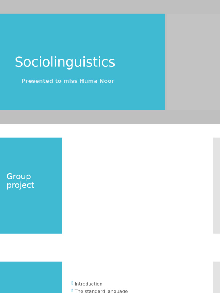 Sociolinguistics English | PDF
