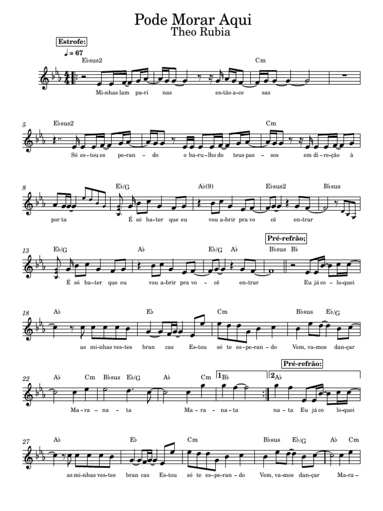 05 (Superpartituras - Com.br) - Pode-Morar-Aqui-V-2 | PDF
