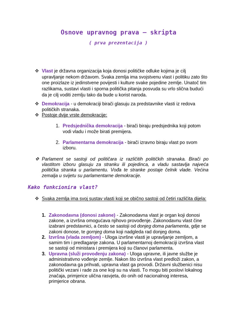 Osnove Upravnog Prava - Melita | PDF