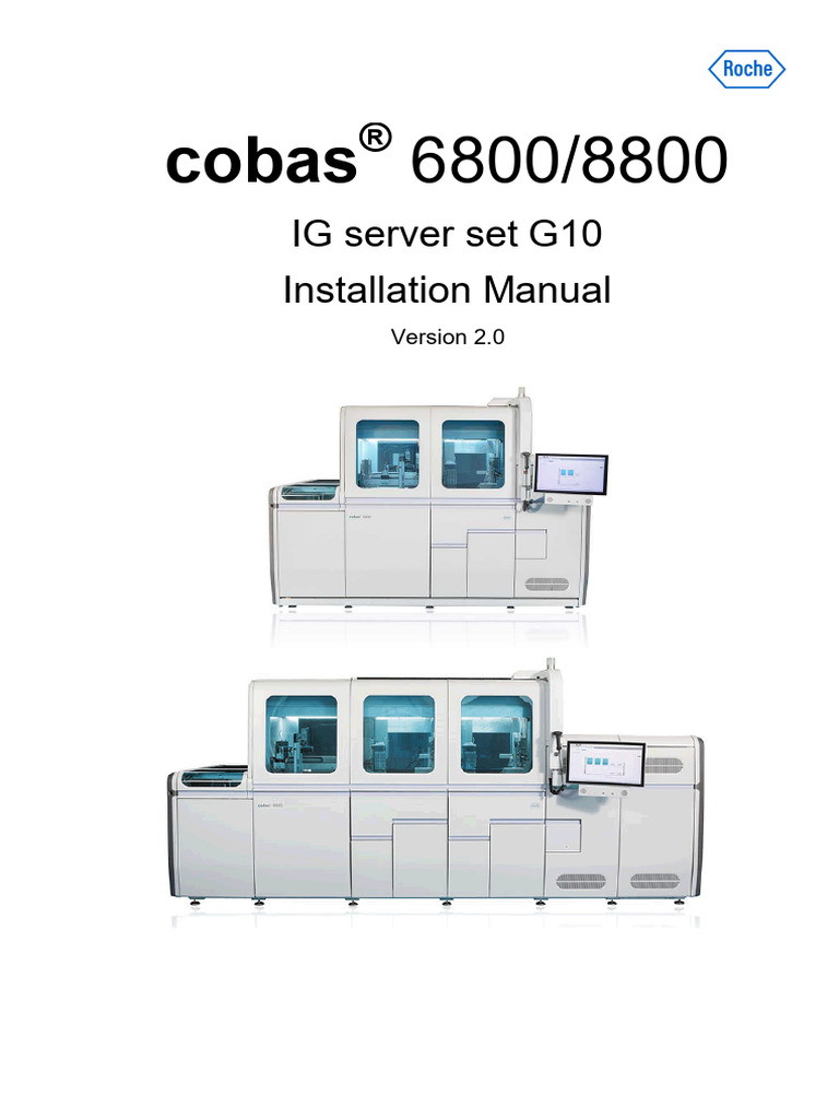 Cobas 6800 - 8800 IG Server Set G10 Installation Manual v2.0 | PDF ...