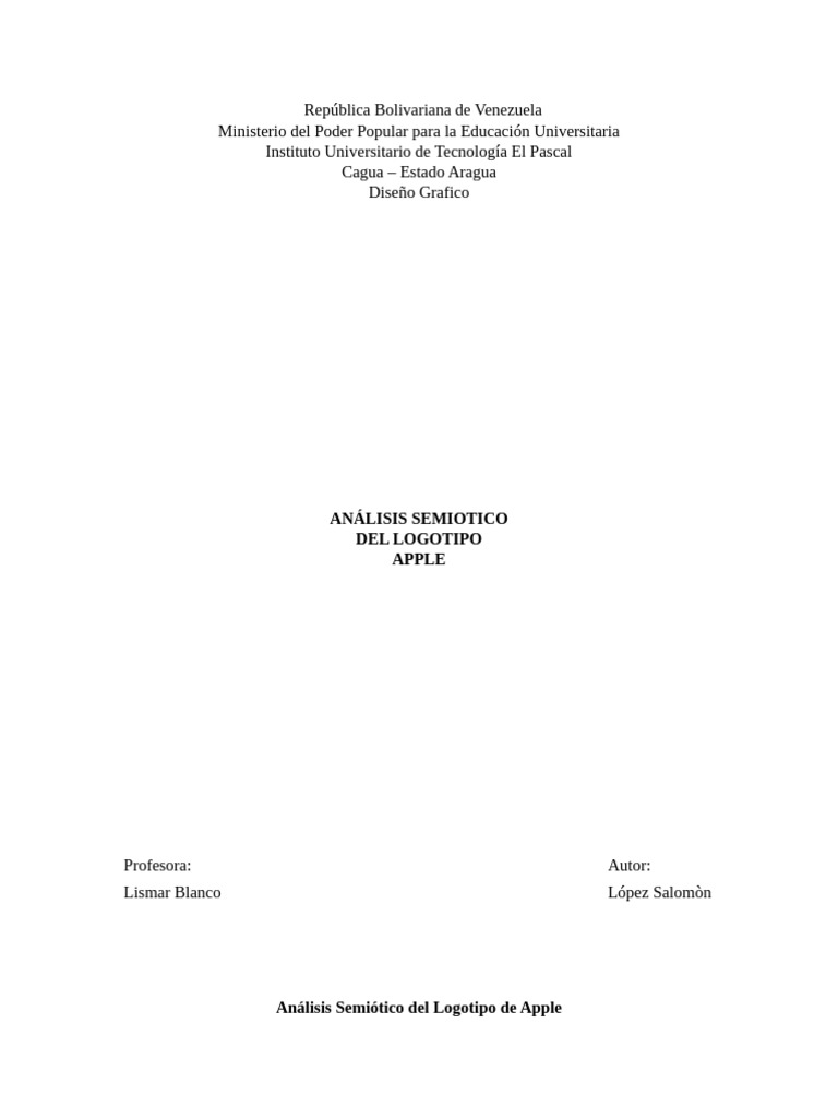 Análisis Semiotico | PDF | Diseño | Semiótica