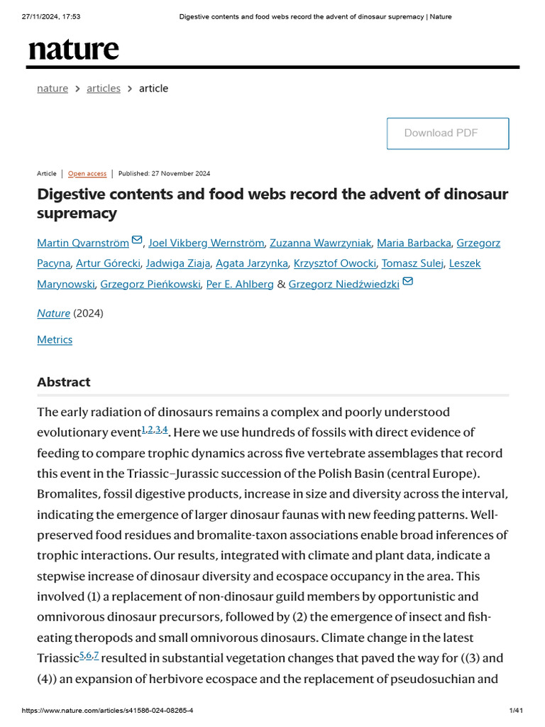 Dinosaur Evolution in Polish Basin | PDF | Dinosaurs | Scanning ...
