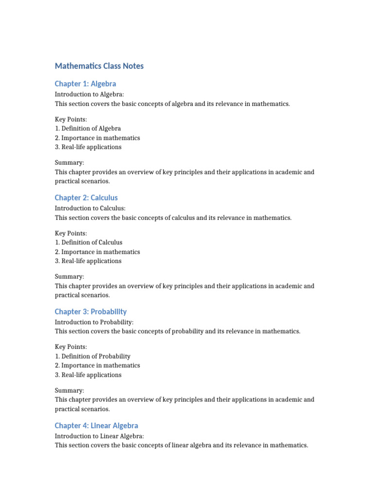 mathematics_notes_5 | PDF