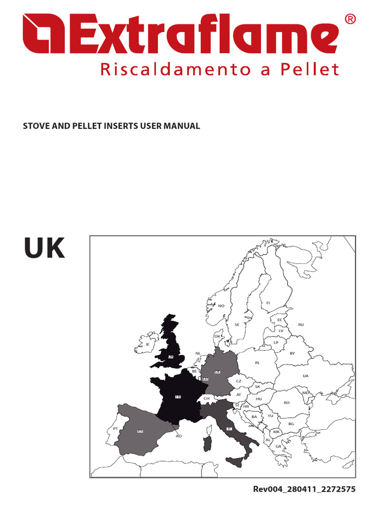 Extraflame Pelet Inserts Users Manual | PDF | Chimney | Engines