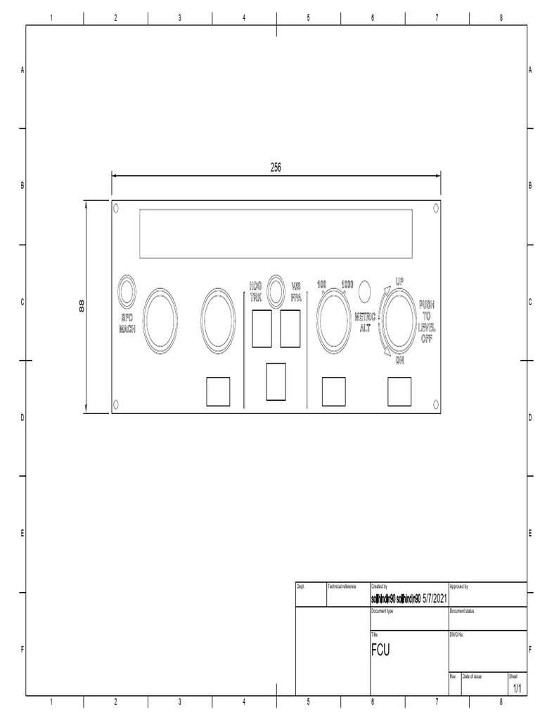 FCU Main Plate Laser | PDF