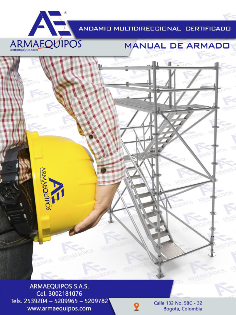 Manual de Armado de Andamio Multidireccional Certificado Armaequipos | PDF
