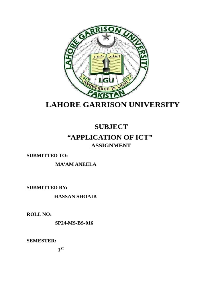 Hassan Shoaib Assignment | PDF