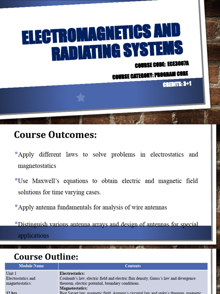 Unit 1 Electrostatics and Magnetostatics | PDF | Flux | Antenna (Radio)