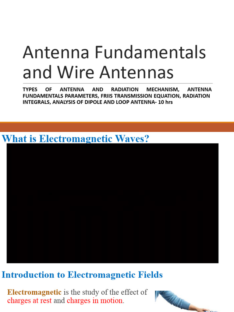 Unit 3 Antenna Fundamentals and Wire Antennas | PDF | Antenna (Radio ...