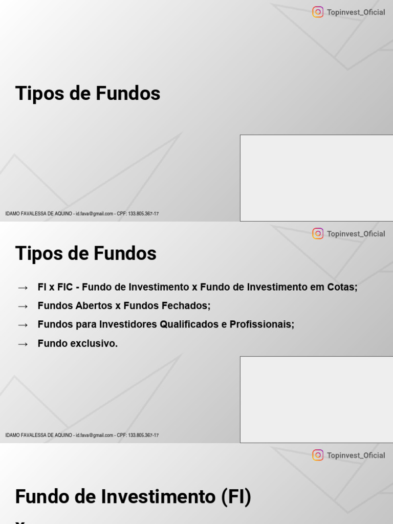 Guia Completo sobre Tipos de Fundos | PDF | Investimentos | Economias