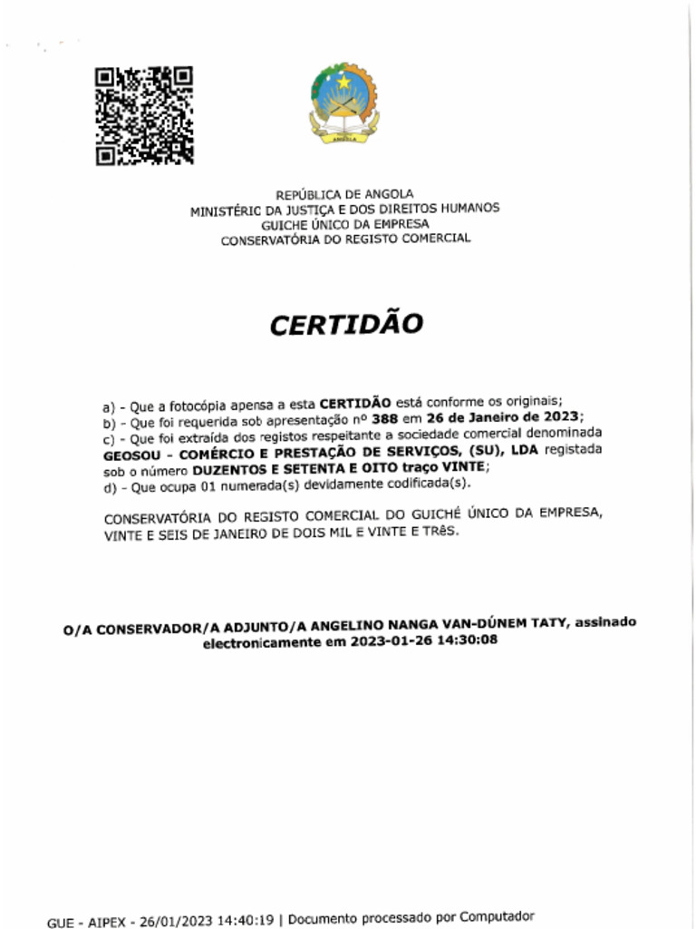 Certidao Comercial | PDF
