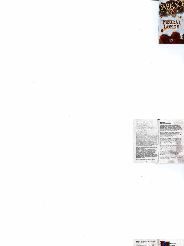 Dark Age Rules | PDF