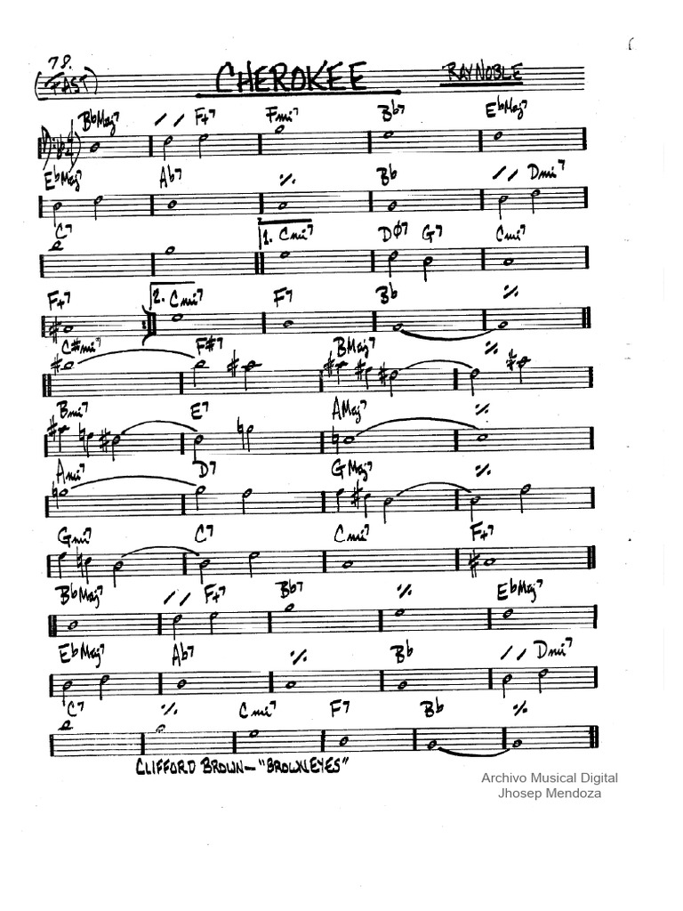 004 - Bass Clef - Cherokee | PDF