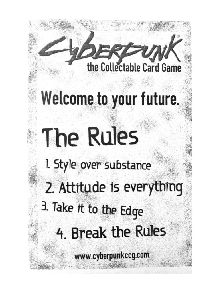 CyberpunkCCG Official Rules Compressed | PDF