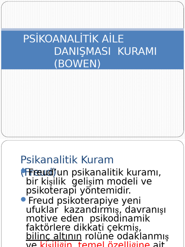 Sunu-5 Psikoanalitik Kuram | PDF