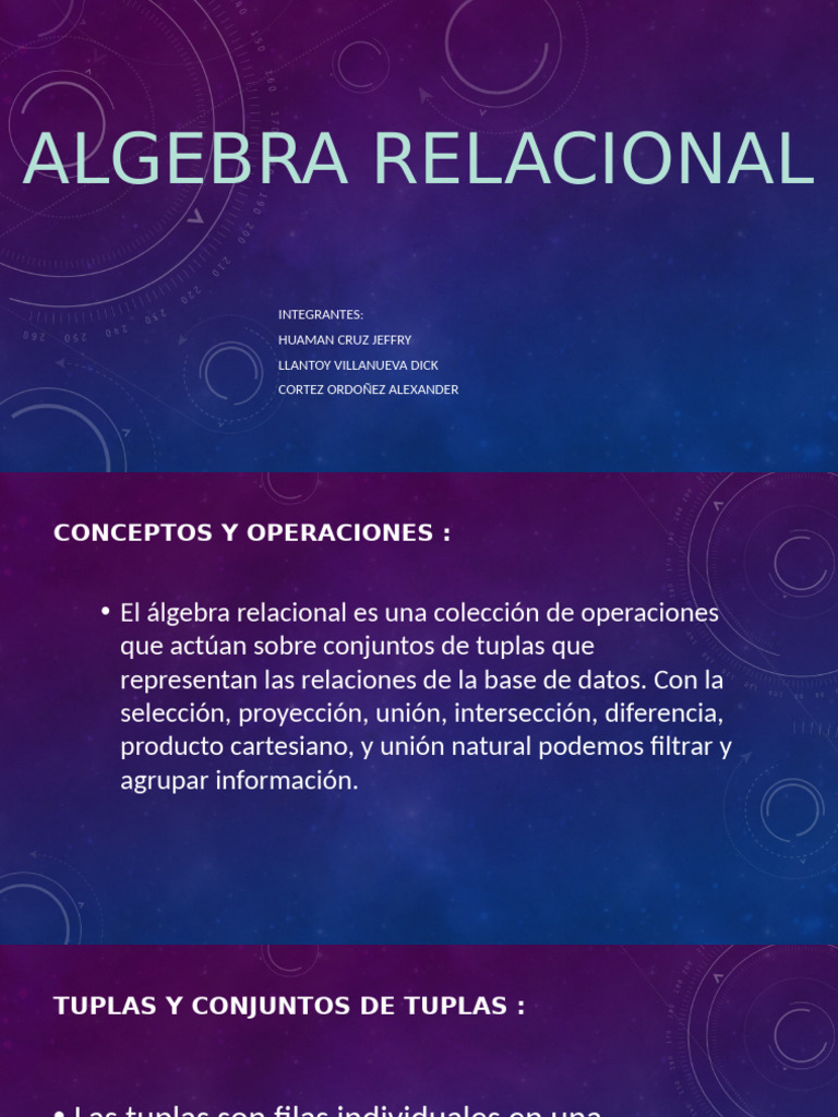 Algebra Relacional | PDF | Lógica matemática | Matemáticas