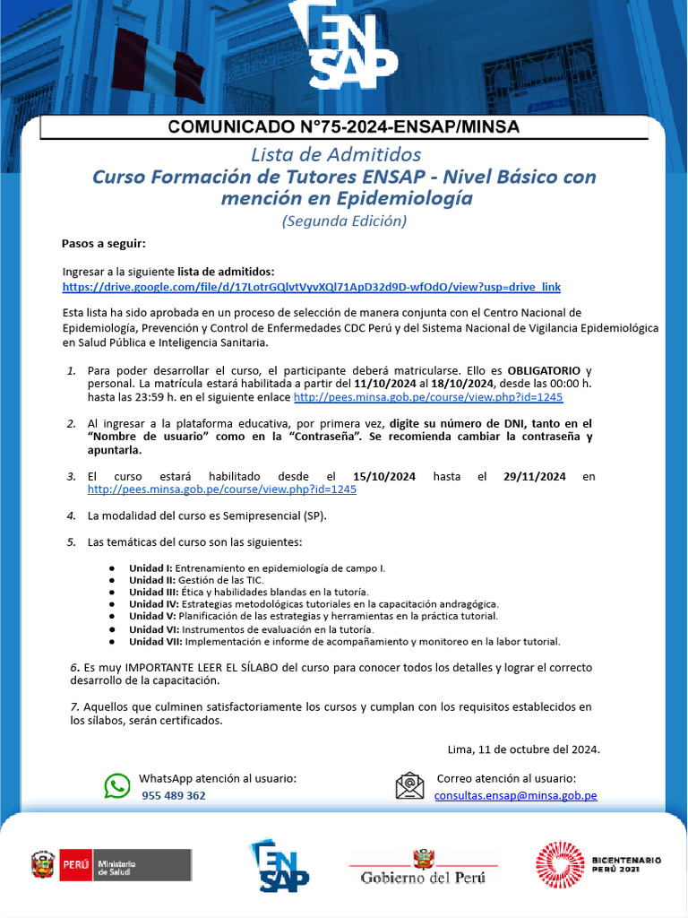 Comunicado 075 | PDF