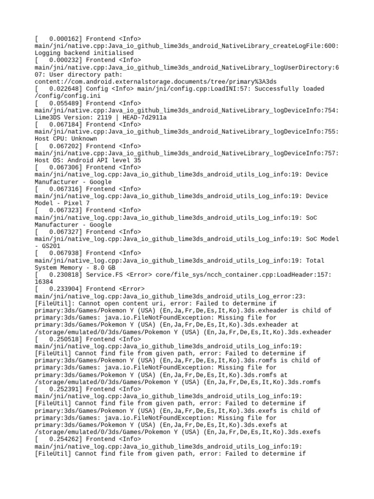 Lime3ds Log - Old | PDF | Nintendo | Computer Engineering