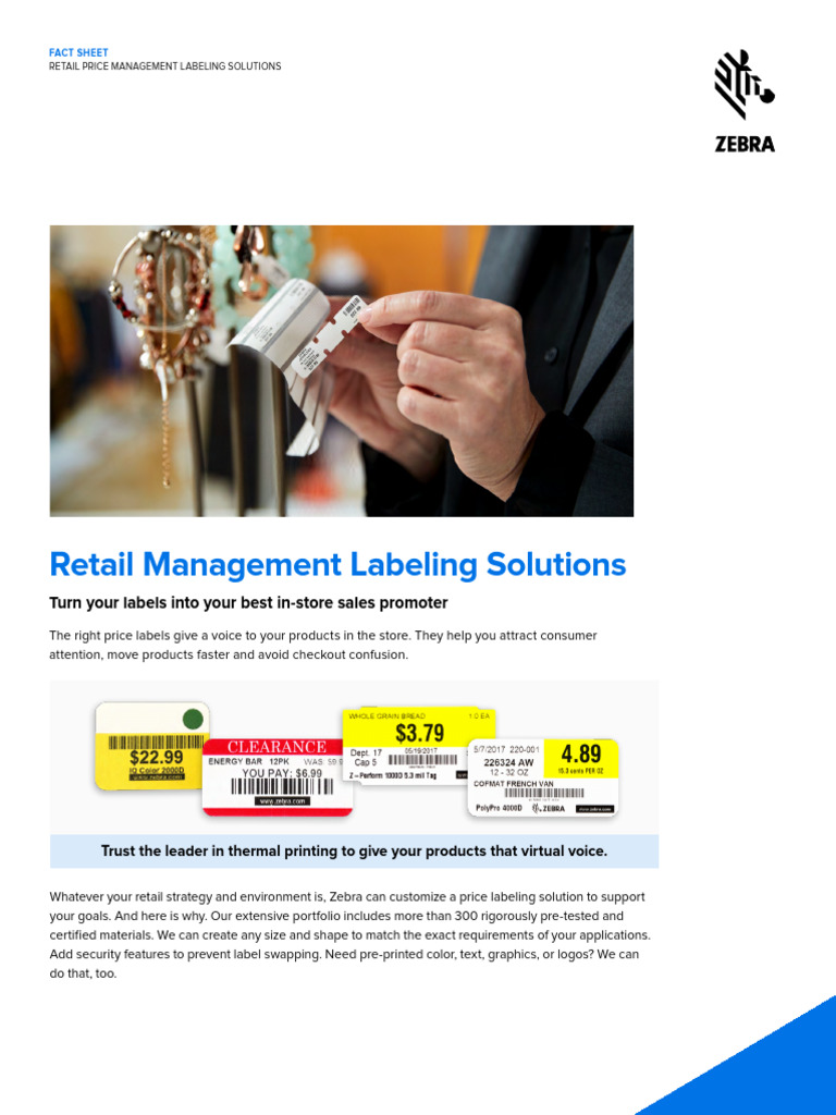 Retail Labeling Solutions Guide | PDF | Brand | Pricing
