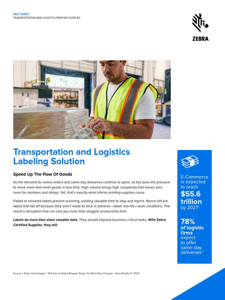 Printer Supplies Transportation Logistics Labeling Fact Sheet en Us ...