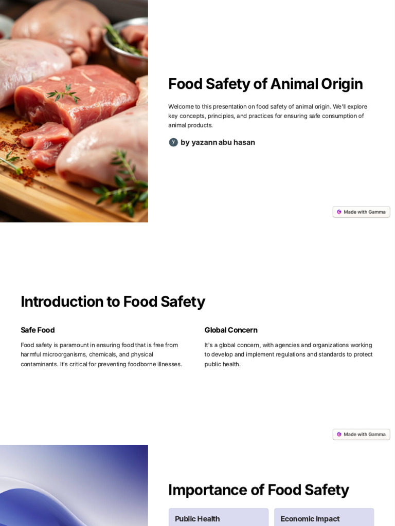 Animal Food Safety Practices Explained | PDF | Foodborne Illness | Food ...