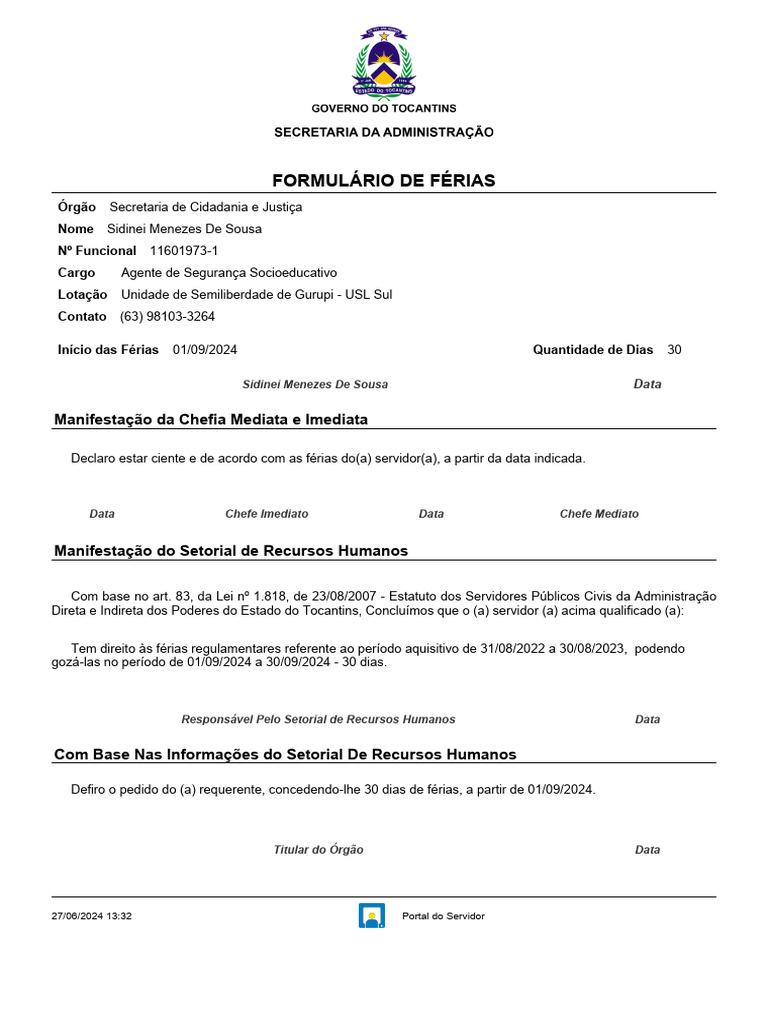 Formulario de Ferias | PDF