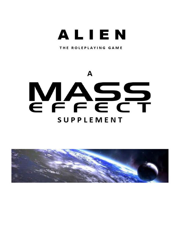 ALIEN RPG Mass Effect Supplement | PDF | Stars | Planets
