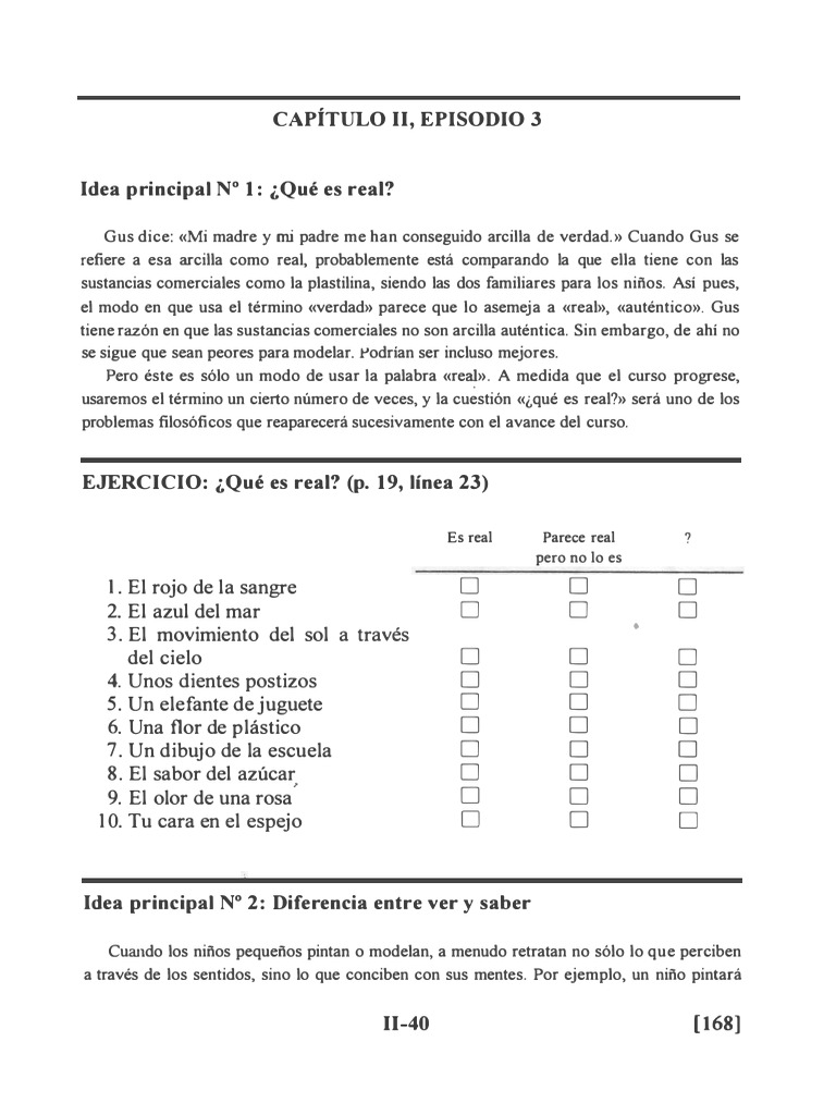 LIPMAN, Asombrándose Ante El Mundo. Manual Kio y Agus (Cap II. Ep 3 ...