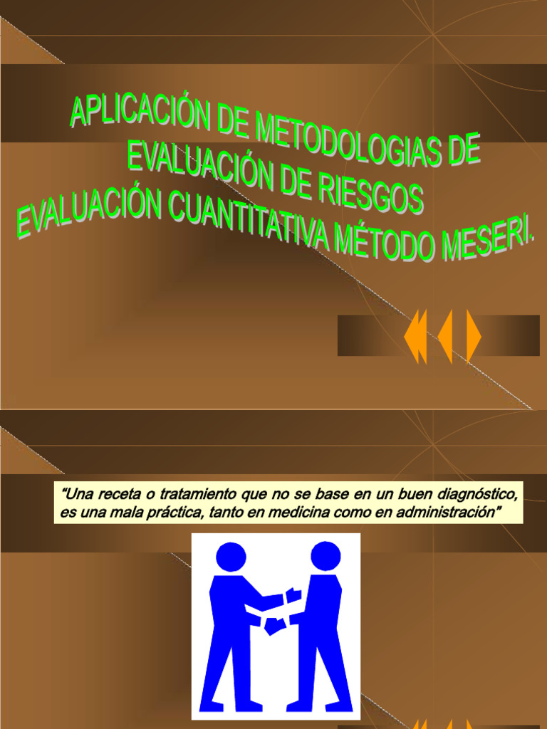 Presentación Ev de Riesgos Método MESERI | PDF | Combustión | Materiales