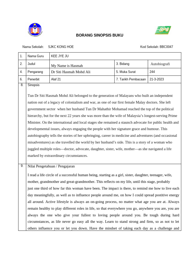 Sinopsis Buku 2 2023 KJJ | PDF | Southeast Asia | Malaysia