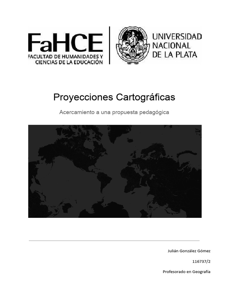 Proyecciones Cartográficas en Educación | PDF | Plan de estudios | Mapa
