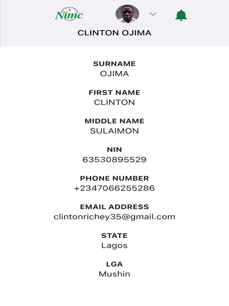 Httpsselfservicemodification Nimc Gov Nghome | PDF