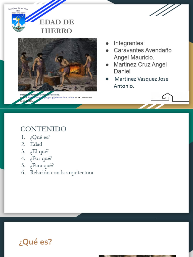 Edad de de Hierro - Equipo 5 | PDF | Hierro | Elementos químicos
