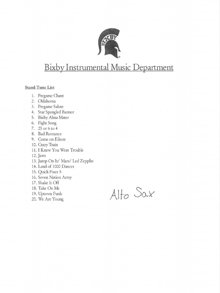 Alto Sax Stand Tunes | PDF