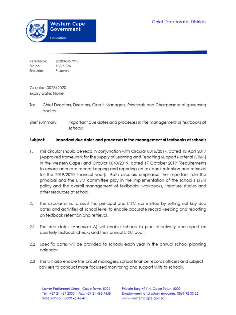 Summary of Circular D3 of 2023 | PDF