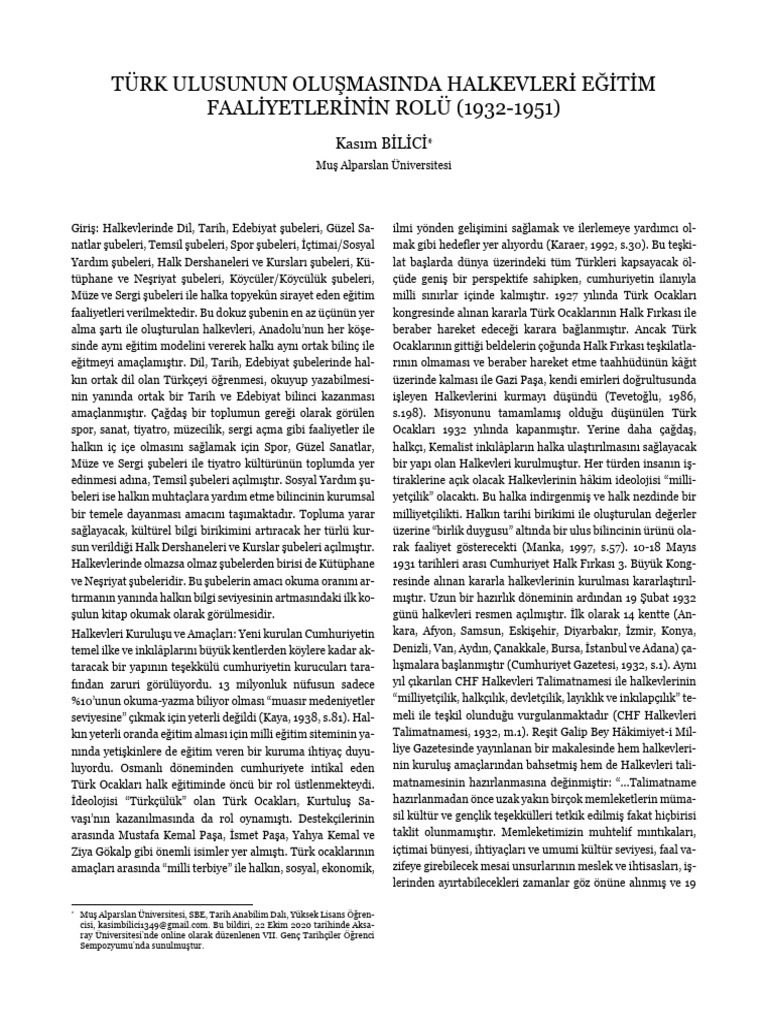 Bilici Kasim 2020 | PDF
