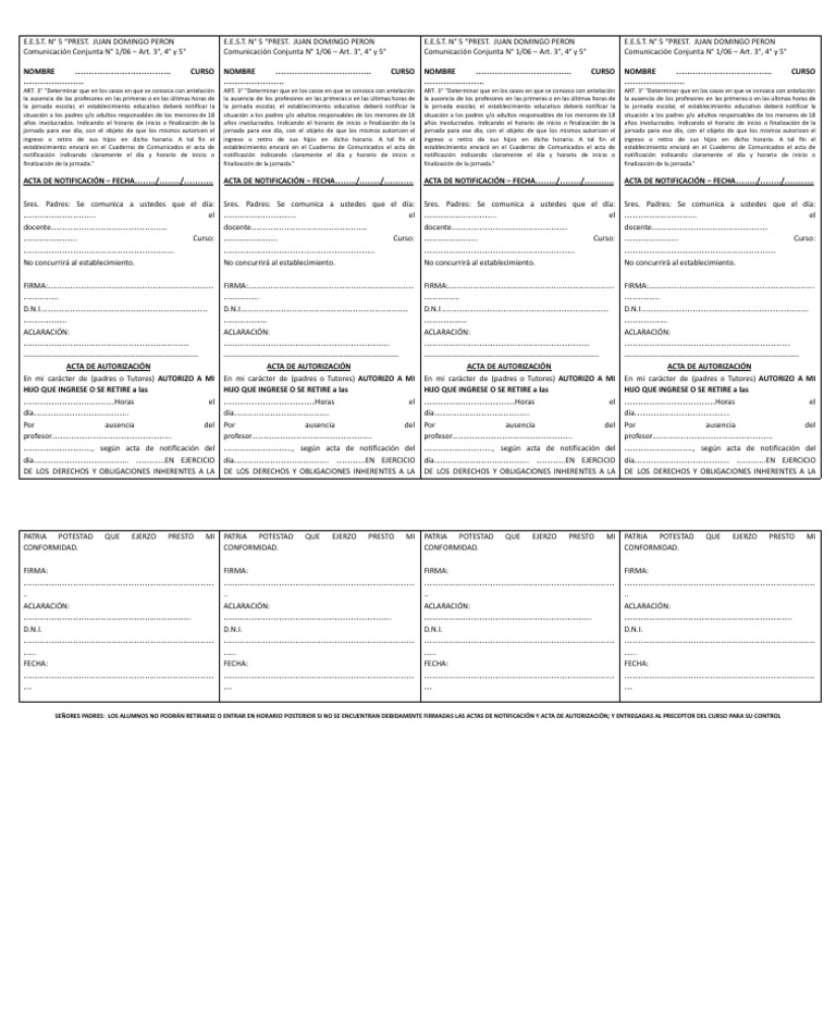 Ficha de Retiro Escolar | PDF