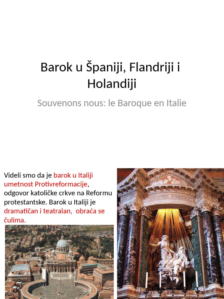 3 5 5 Barok U Španiji Flandriji I Holandiji | PDF