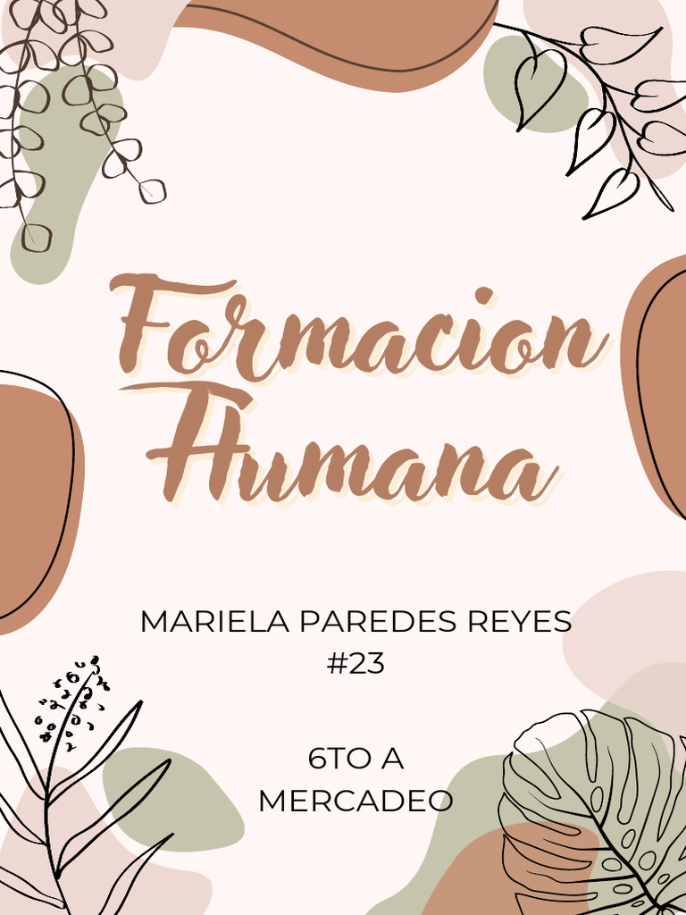 Portada Formacion Humana | PDF