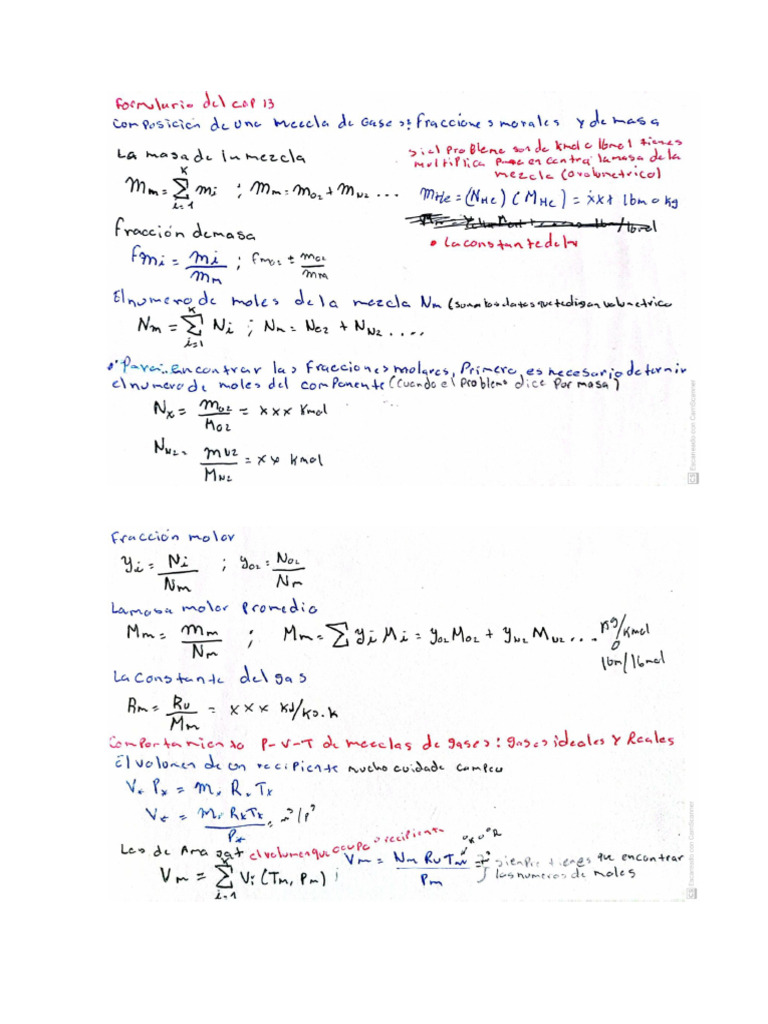 Formulario Del Cap 13 | PDF