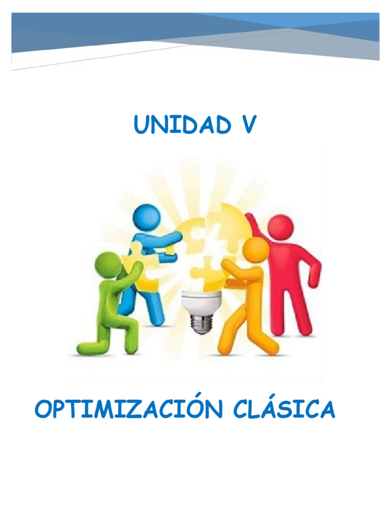 23 Unidad V Optimizacion De Funciones Reales Pdf Optimización