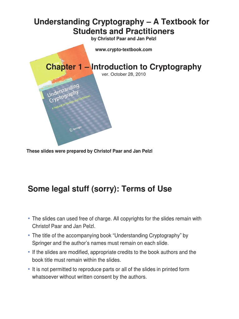 Understanding Cryptography CHPTR 1 - Intro To Crypto + Historical Ciphers | PDF | Cryptography ...