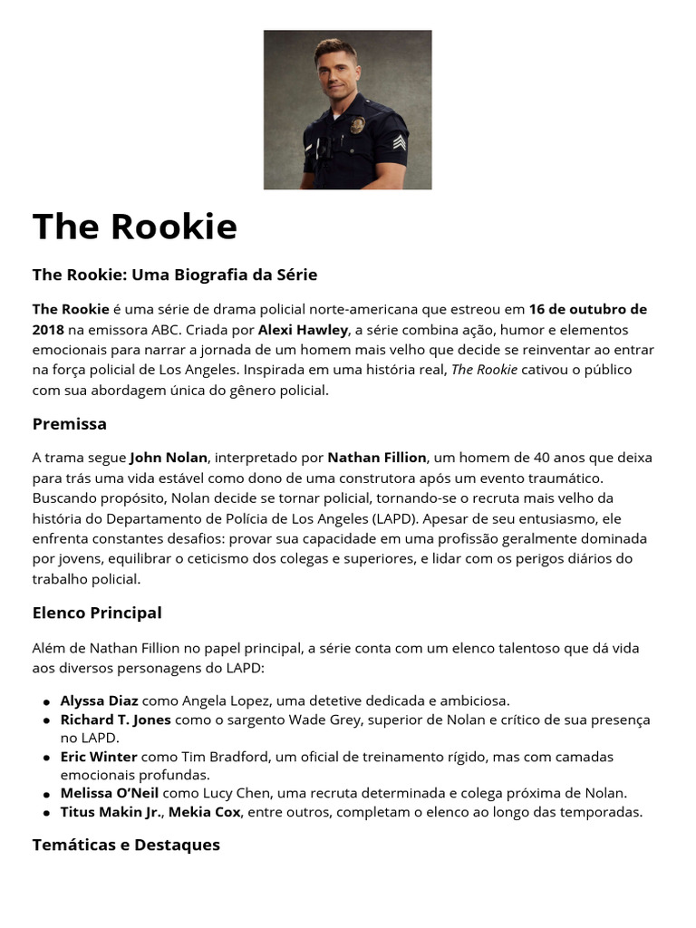 The Rookie | PDF