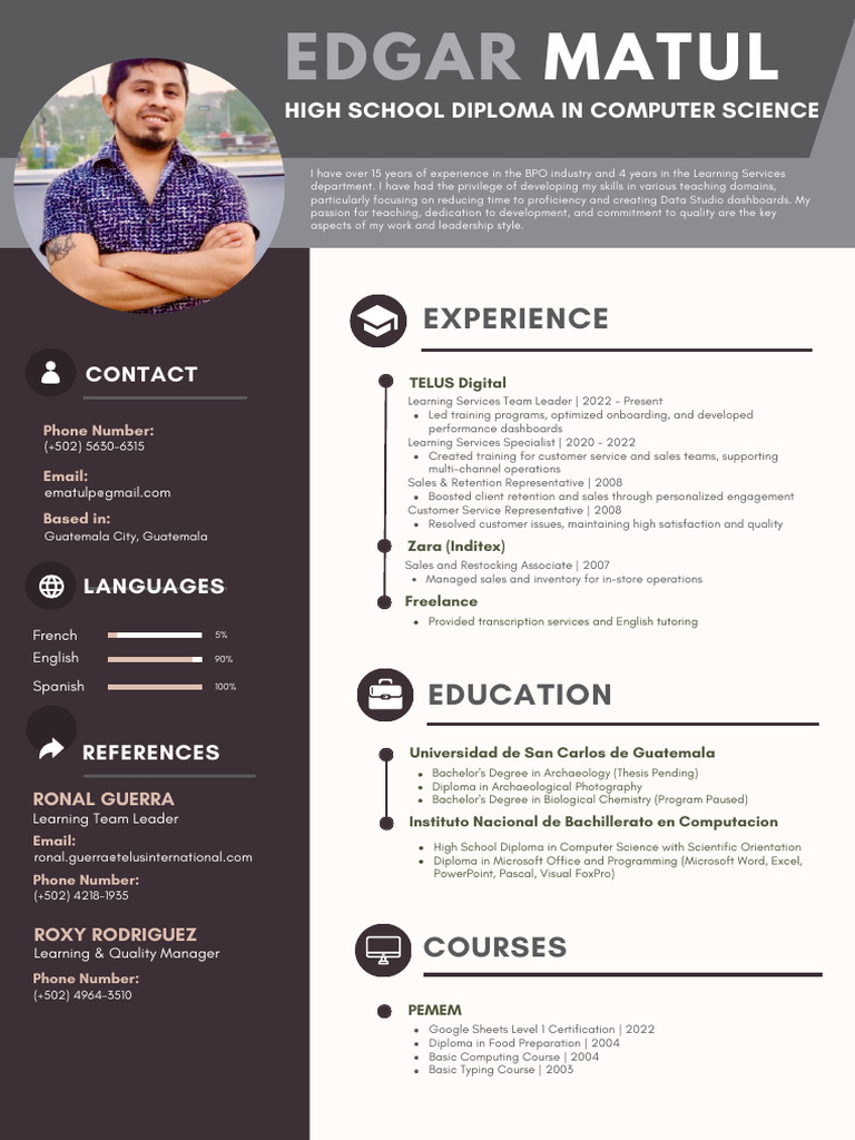 Edgar Matul CV | PDF | Computing