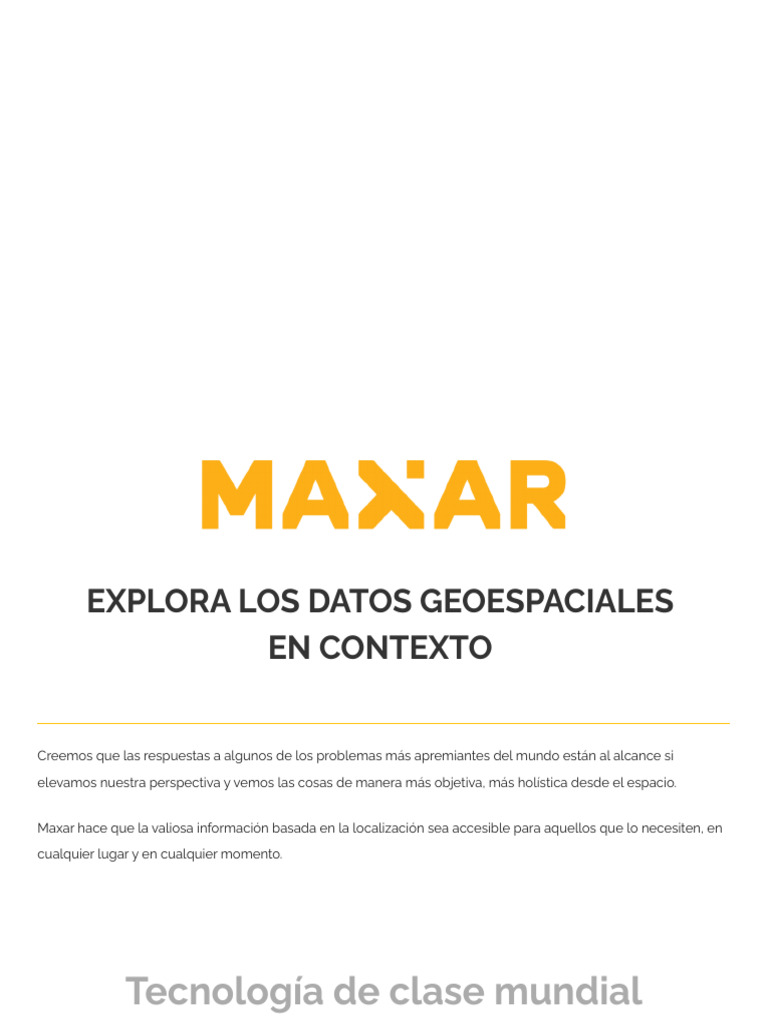 Maxar | PDF | Sistema de información geográfica | Cartografía