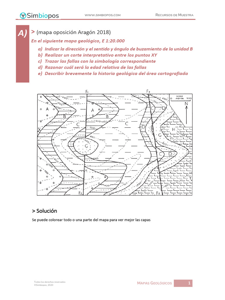 Mapa Geo de Muestra | PDF | Estrato | Falla (geología)