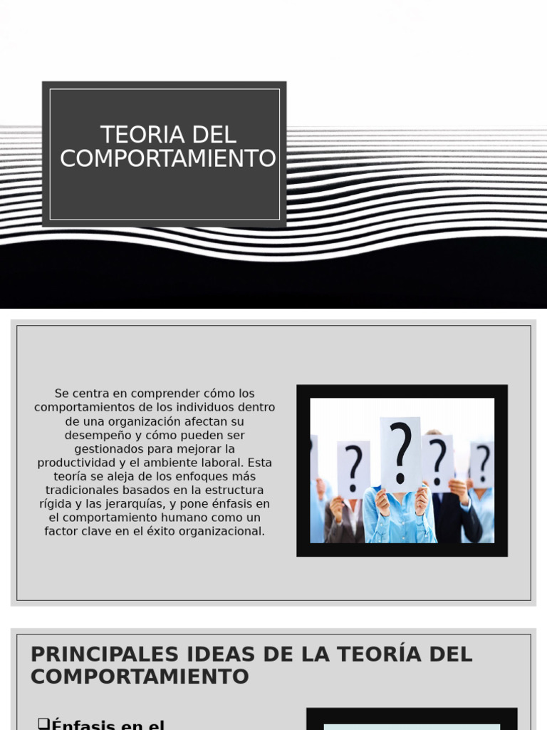 Teoria Del Comportamiento | PDF | Comportamiento | Motivación